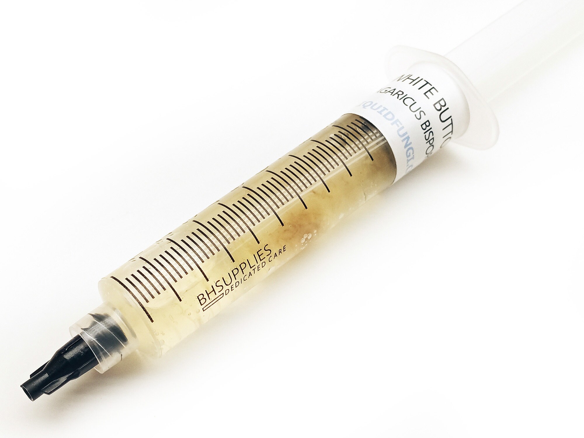 White Button Liquid Culture Syringe - Buy Online | Foraged