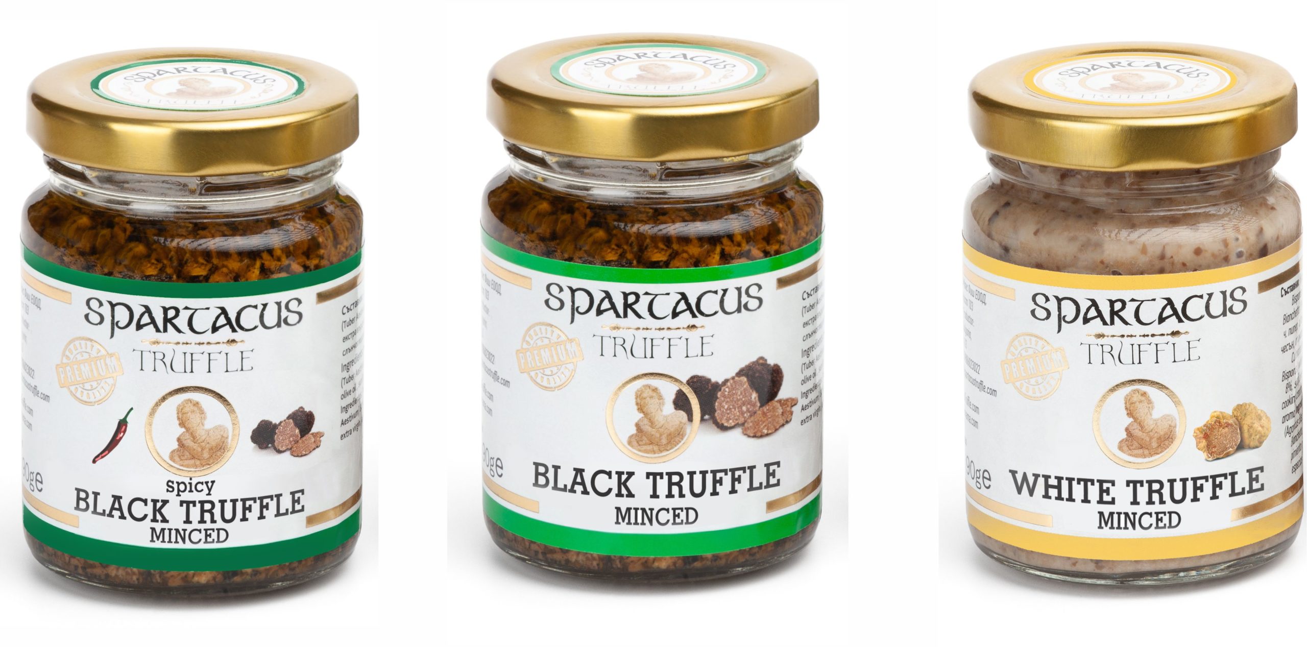 Combo Minced White & Black Truffle and Minced Spicy - Foraged